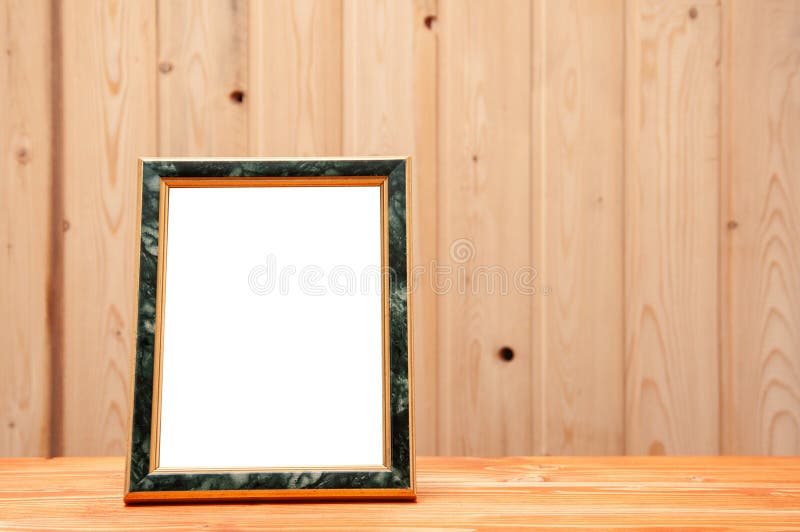 Gold Frame with Azure Insert for Photos and Paintings Stock Image ...