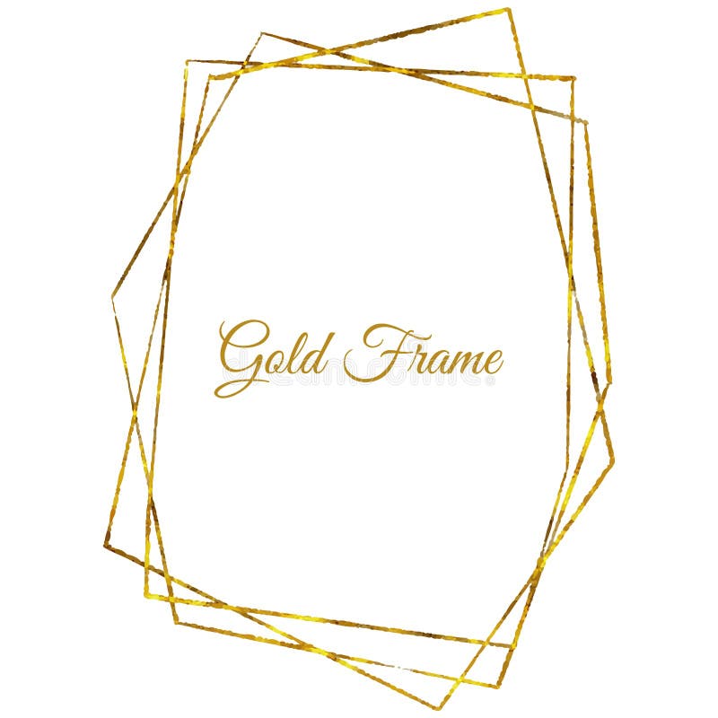 Gold Frame Background stock vector. Illustration of modern - 218122672