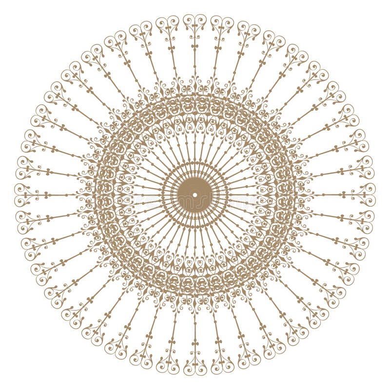 Decorative Gold Frame Vintage Round Patterns Stock Illustrations – 780 ...