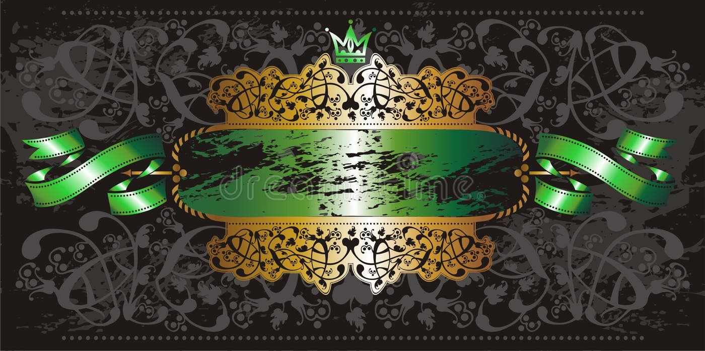 Gold Regal Border Stock Illustrations – 455 Gold Regal Border Stock ...