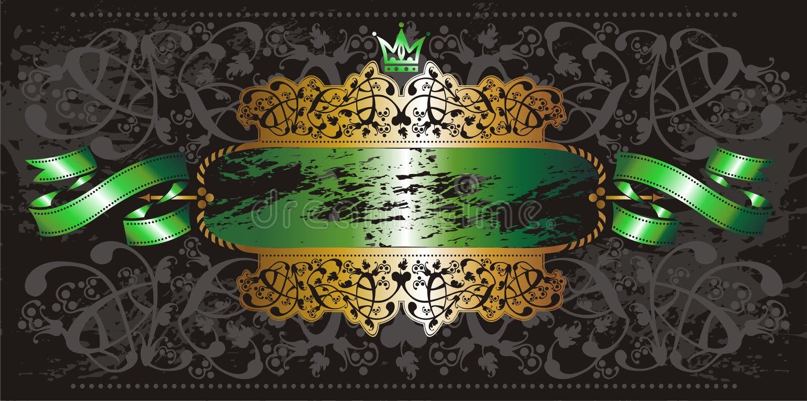 Gold frame element stock vector. Illustration of cadre - 3661158