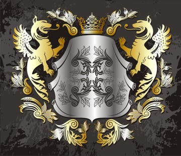 Gold Regal Border Stock Illustrations – 455 Gold Regal Border Stock ...