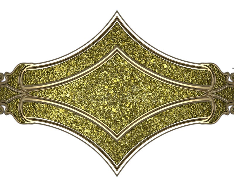 Gold Frame. Element for Design. Template for Design. Copy Space for Ad ...