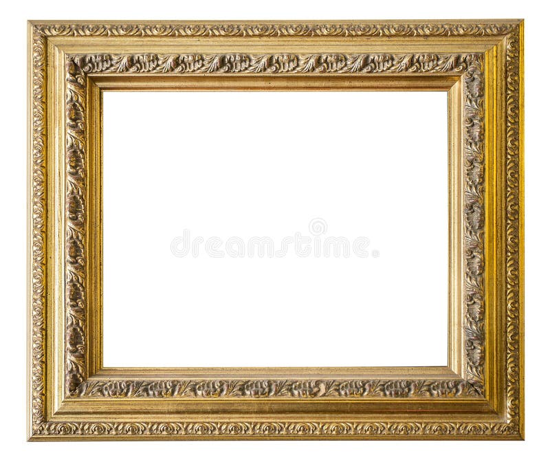 Gold frame. stock photo. Image of retro, gilt, design - 62063190