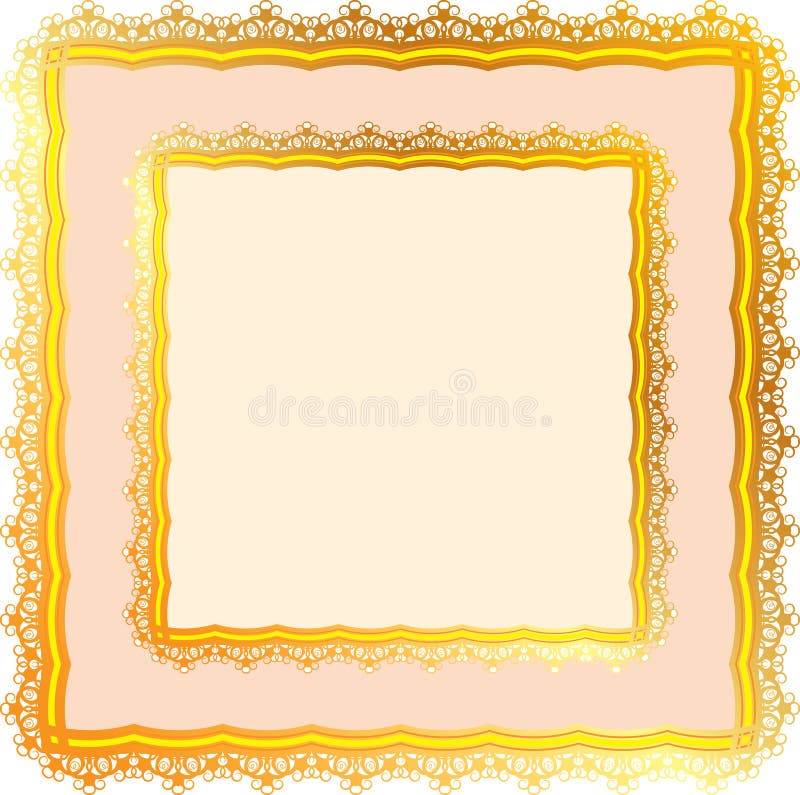 Gold frame stock vector. Illustration of page, graphic - 36127788