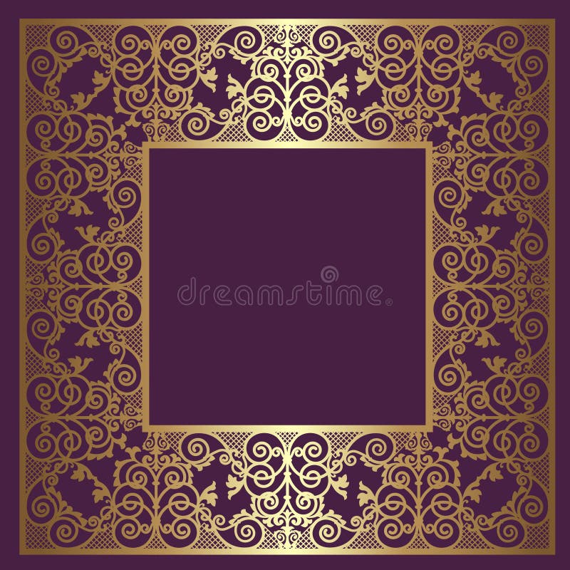 Gold Frame Purple Background Stock Illustrations – 15,101 Gold Frame ...