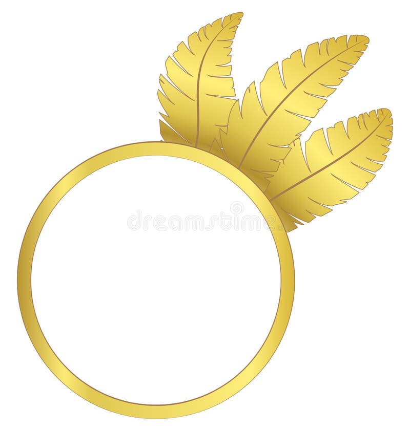 Gold Feather Border Stock Illustrations – 1,389 Gold Feather Border ...