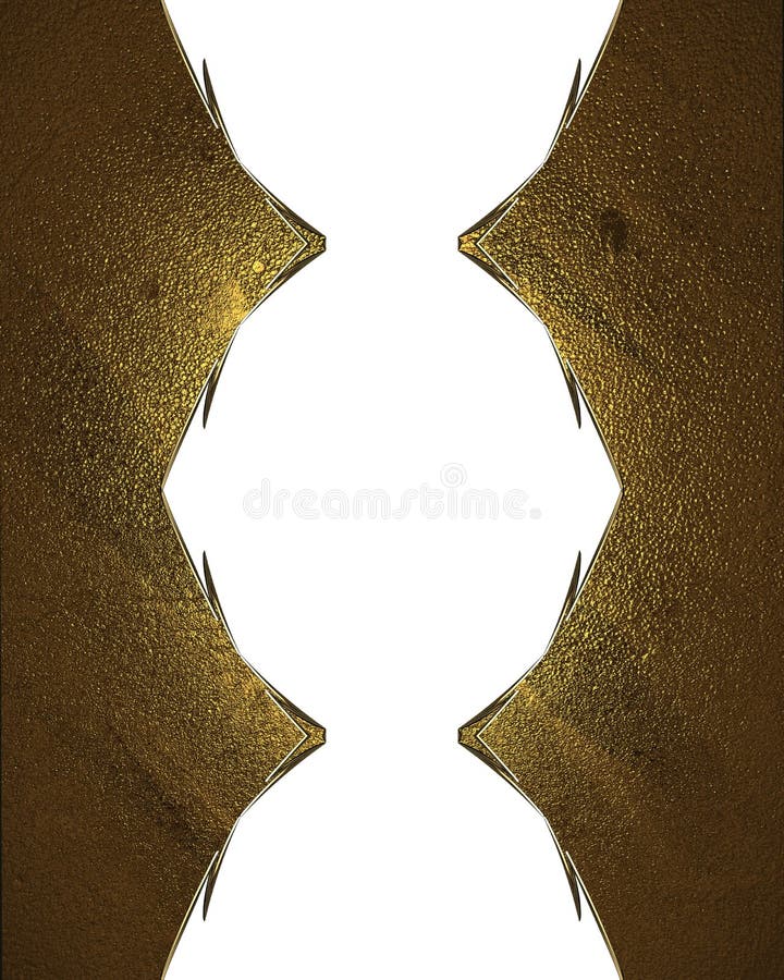 Gold Frame. Template for Design Stock Illustration - Illustration of ...