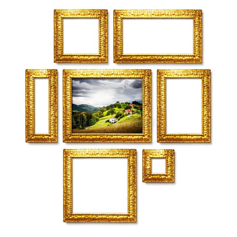 Gold frames stock image. Image of luxury, variation, classical - 38040925