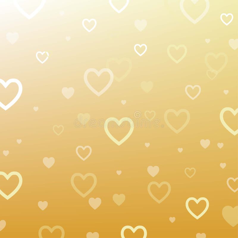 Gold Heart Light Sparkle Galaxy Background Stock Illustration ...