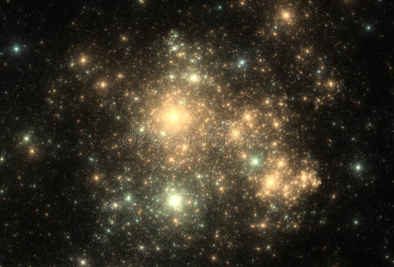 Golden Nebula Background