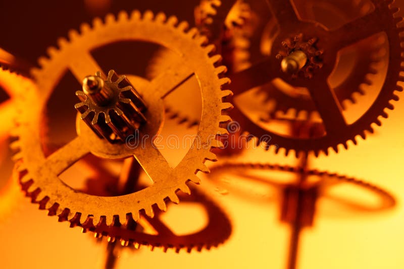 Clock Gears stock image. Image of hand, clock, golden, clocks - 421213