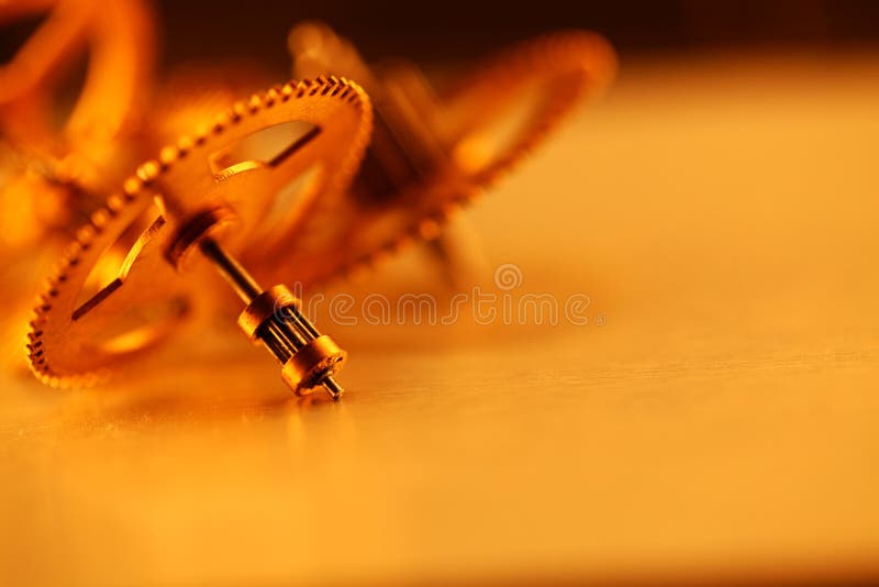 Gold gears stock image. Image of macro, close, gold, inside - 15745395