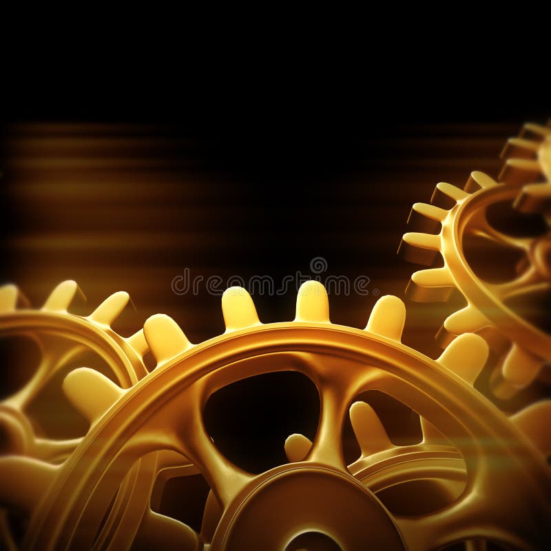 Gold gears and cogs macro stock illustration. Illustration of machine ... Gold gears and cogs macro stock illustration. Illustration of machine ...