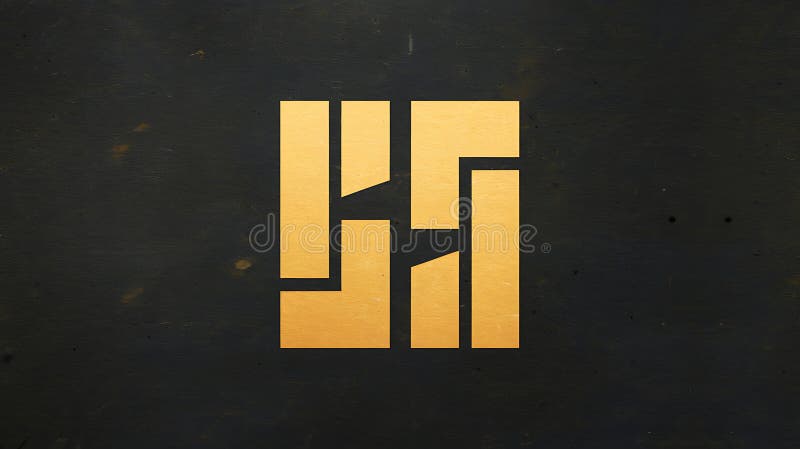 Abstract Gold Square Logo Design, Geometric Pattern, Modern Branding ...