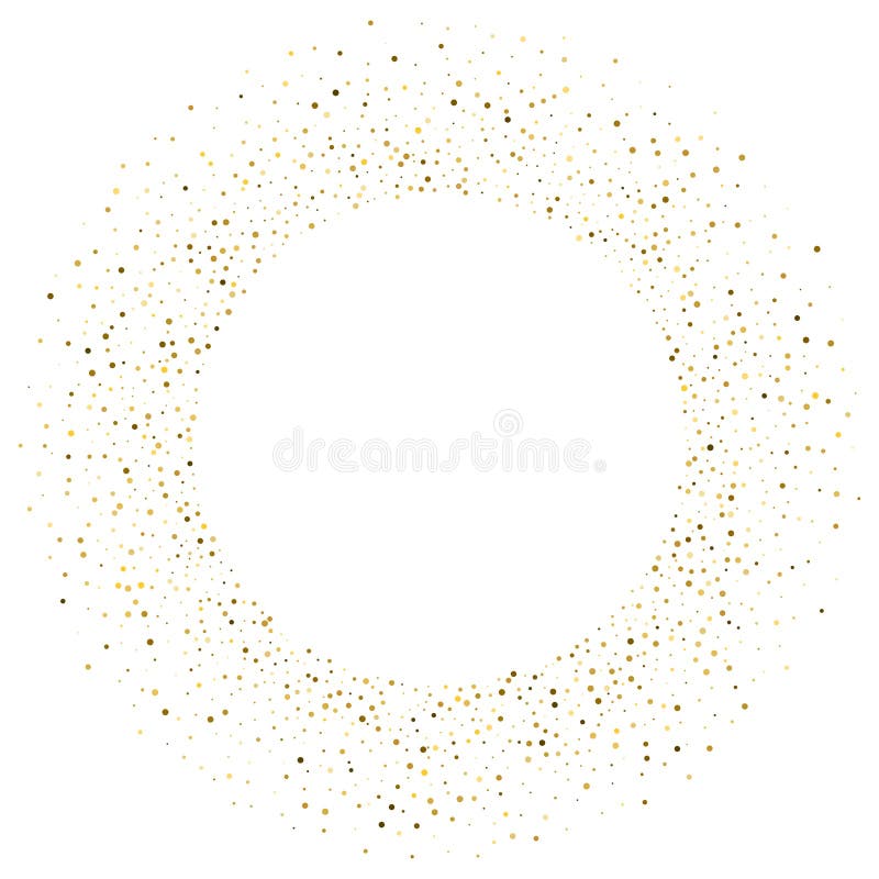 Gold Glitter Background Polka Dot Vector Illustration Stock Vector ...