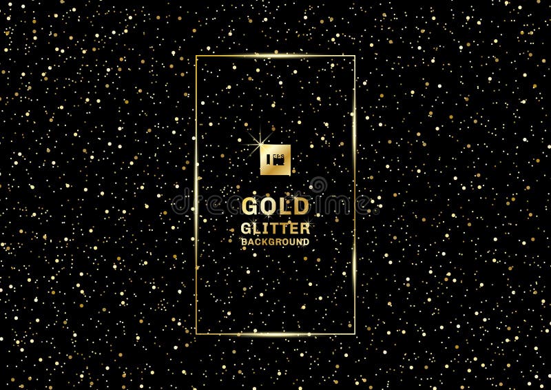 Luxurious Golden Glitter Background Texture Stock Illustrations ...