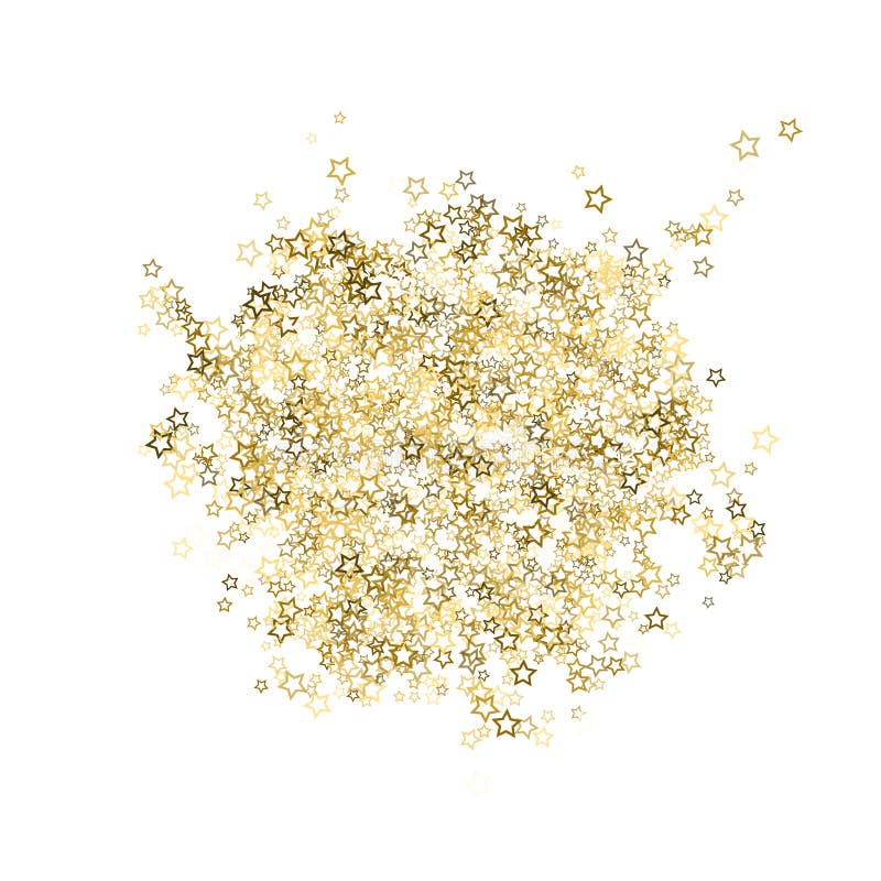 Gold Glitter Confetti Sparkle Stock Illustration - Illustration of ...