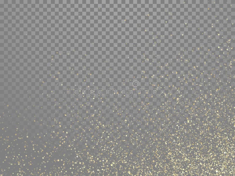 Gold Glitter Dust Trail Vector Transparent Stock Vector - Illustration ...