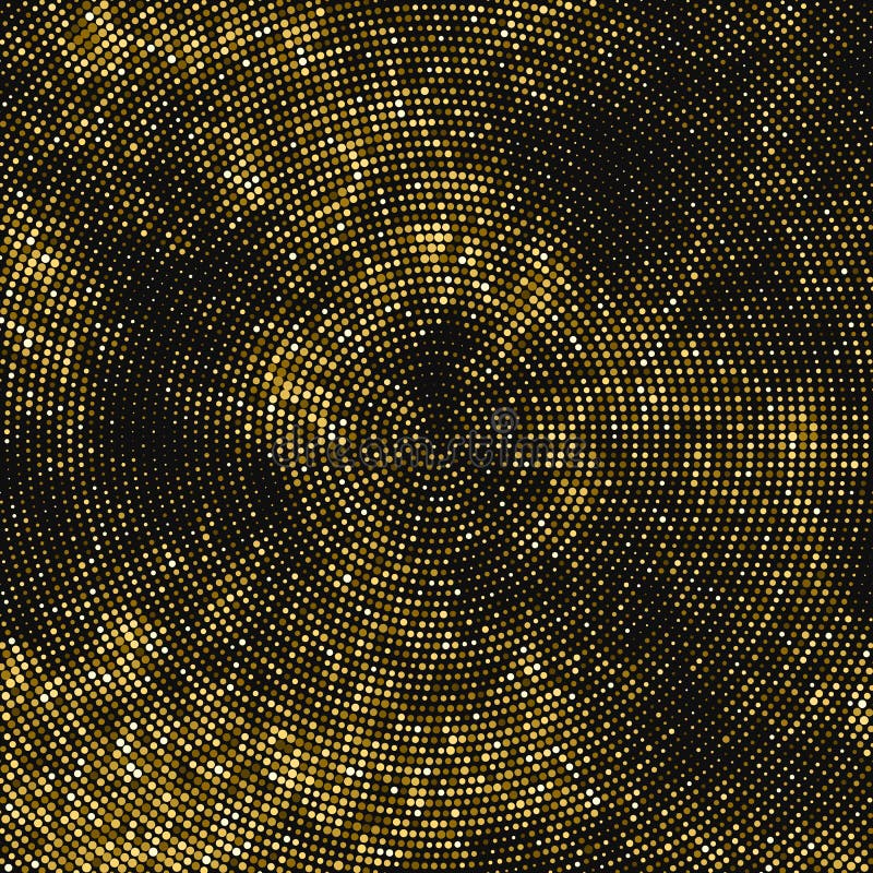Gold Glitter Halftone Dotted Backdrop Stock Vector - Illustration of ...