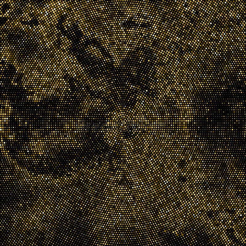 Gold Glitter Halftone Dotted Backdrop Stock Vector - Illustration of ...