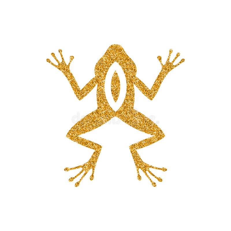Gold Glitter Icon - Lab Frog Stock Vector - Illustration of lungs ...