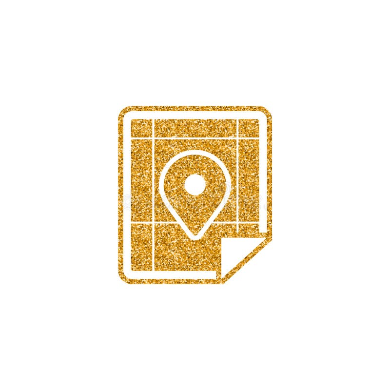 Gold Glitter Location Icon Stock Illustrations – 53 Gold Glitter ...