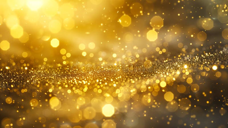 Gold Glitter Light Bokeh Grunge Color Abstract Background Stock ...