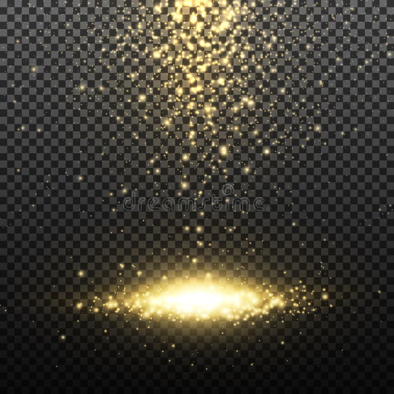 Gold glitter particles stock vector. Illustration of decoration - 127772873