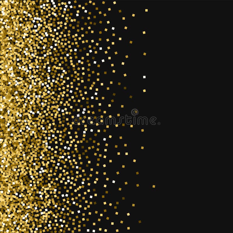 Gold Glitter. Scatter Left Gradient with Gold Glitter Stock ...