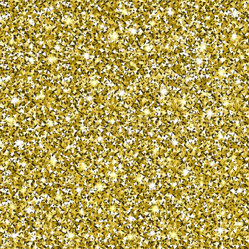 Gold Glitter Seamless Pattern Background Stock Vector Illustration Of