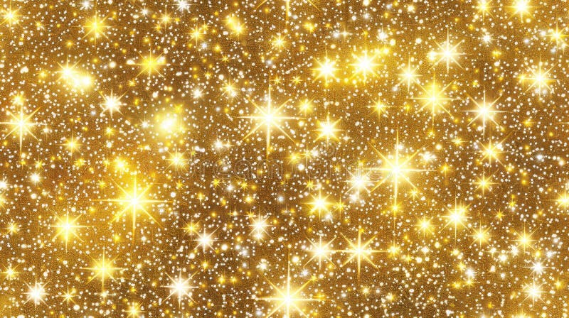 Gold Glitter Seamless Texture, Starry Sky Background Stock Photo ...