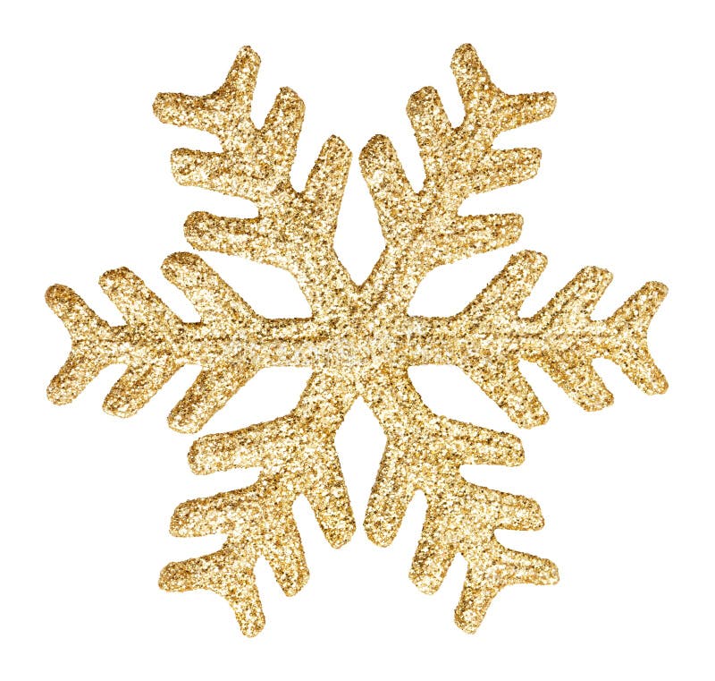 Gold Glitter Snowflake stock photo. Image of sparkling - 27630210
