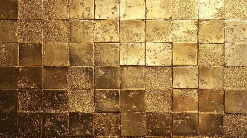 Gold Glitter Squares Texture Background Stock Illustration ...