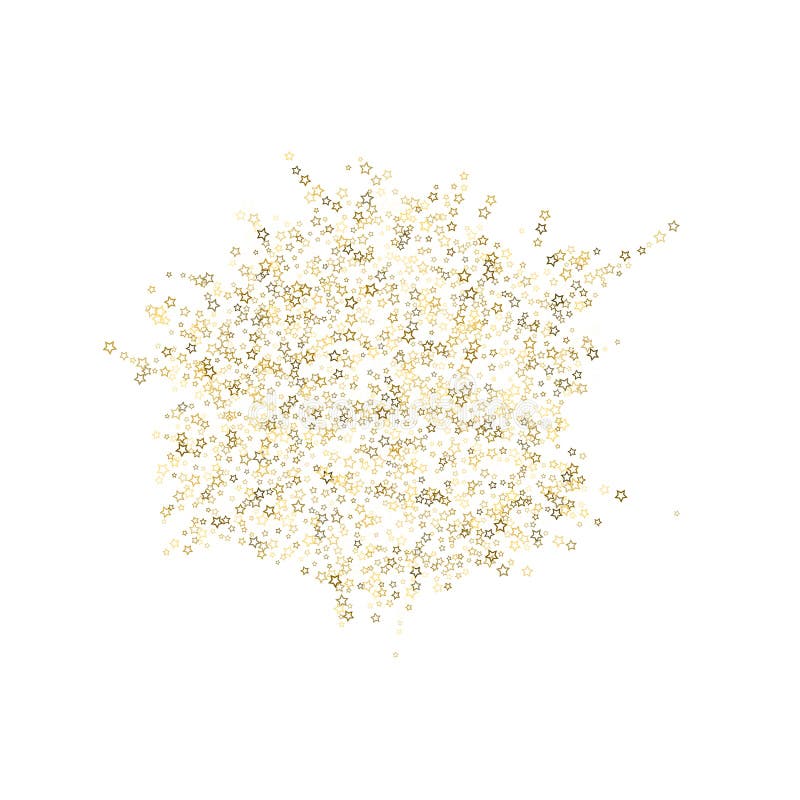 Gold Glitter Stars. Luxury Shiny Confetti Stock Vector - Illustration ...
