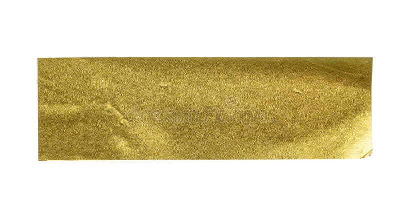 Gold Glitter Tape Strip Sticker Isolated on White Background Stock ...