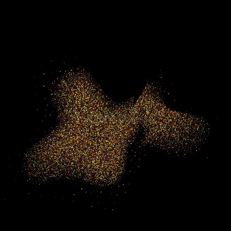 Gold Glitter Texture Gold Particles Vector Illustration Eps10 Stock ...