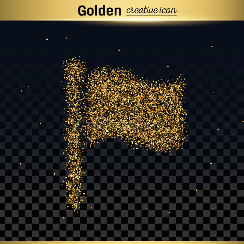 Gold glitter vector icon stock vector. Illustration of pole - 83934430