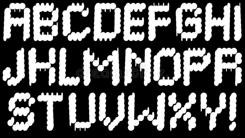 Gold Glittering Coins Letters. Animated Alphabet. a Set for Composing ...