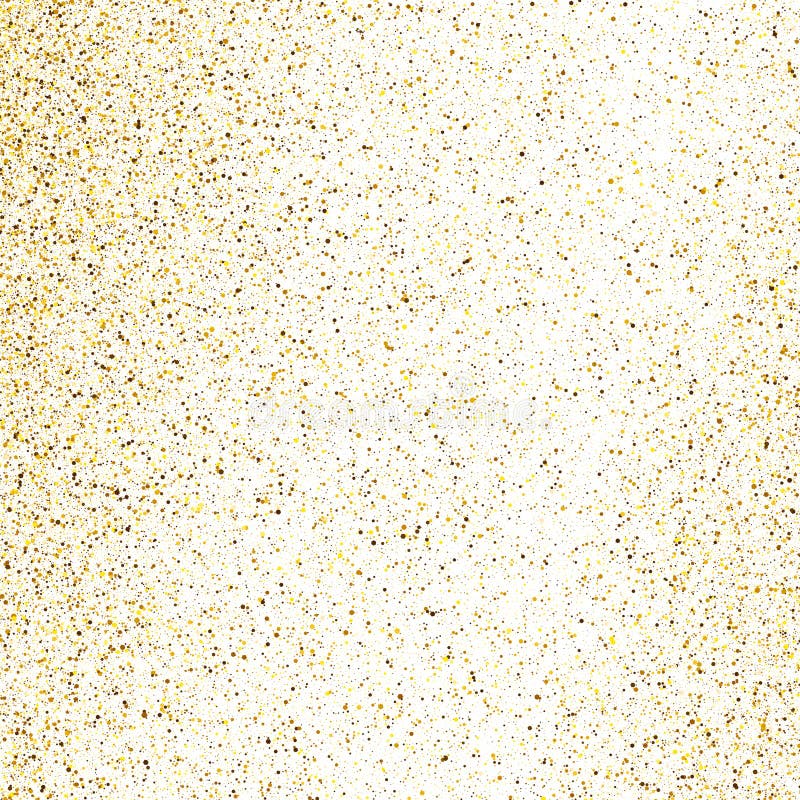 Gold Glittering Dust with Stars on Transparent Backdrop Stock Vector ...