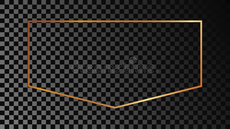 Gold glowing frame stock vector. Illustration of christmas - 212990788