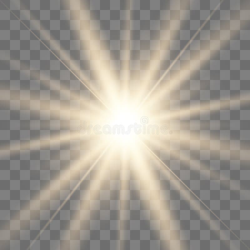 Gold Glowing Light Burst Explosion. Stock Vector - Illustration of ...