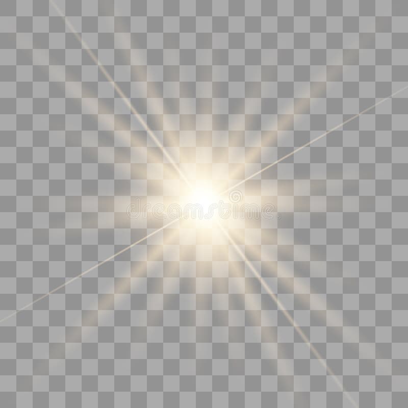 Gold Glowing Lights Effect. Stock Vector - Illustration of magical ...