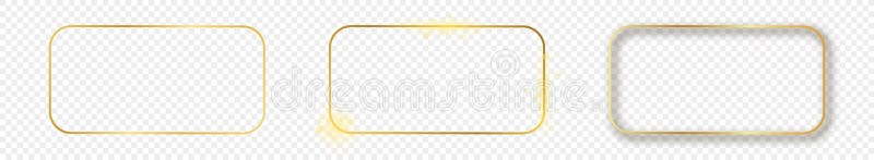 Gold Rounded Rectangle Stock Illustrations – 592 Gold Rounded Rectangle ...