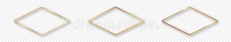 Rounded Rhombus Attached Labels Stock Vector - Illustration of empty ...