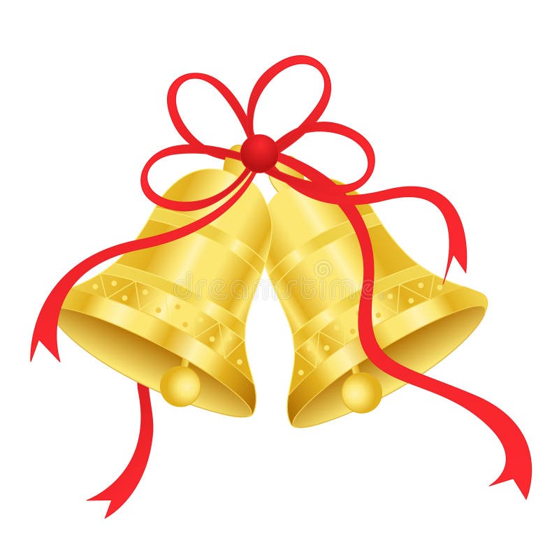 Gold / golden bells stock vector. Illustration of metallic - 21099687