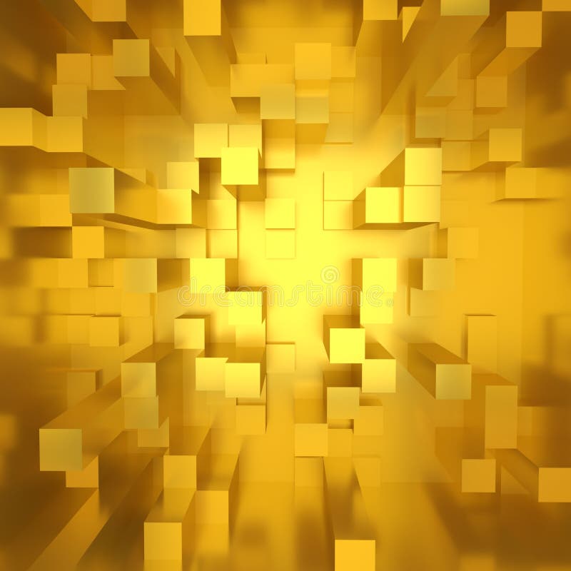 Gold stock illustration. Illustration of squares, cubes - 97068045