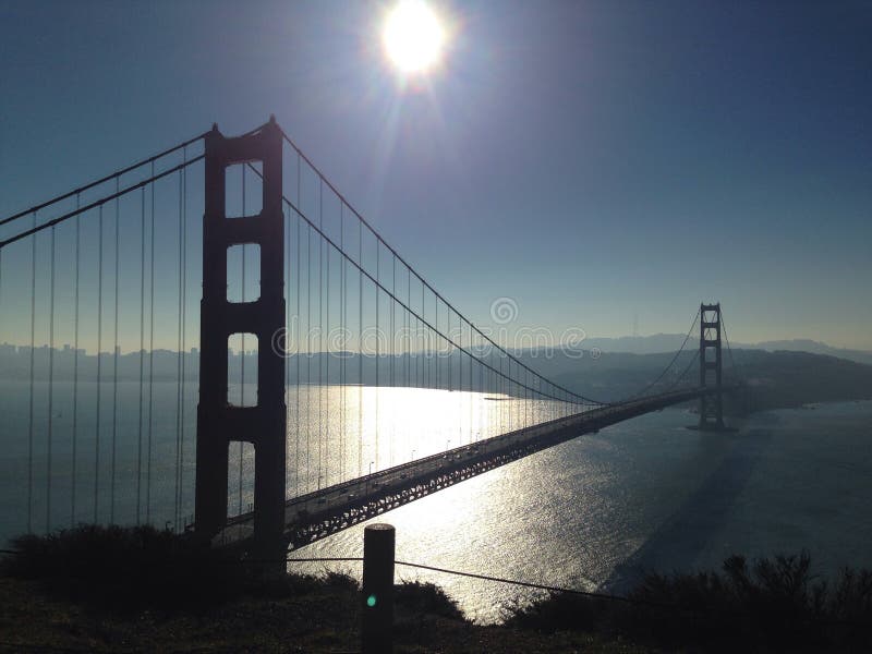 Gold on Golden Gate Bridge stock photo. Image of gold - 43102702