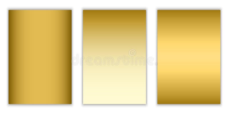 Gold Gradient Background Vector Texture Metallic. Stock Vector ...