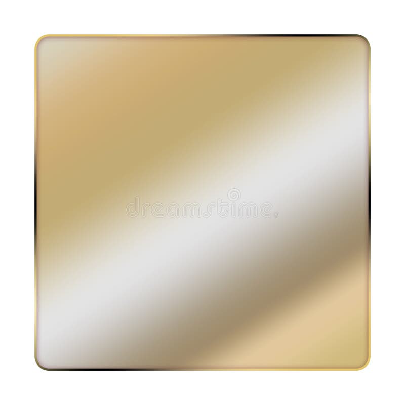 Gold Square Button Blank Stock Illustrations – 1,395 Gold Square Button ...